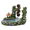 Aquariums Decorative Landscape Flowing Waterwheel Rockery Figurine ...