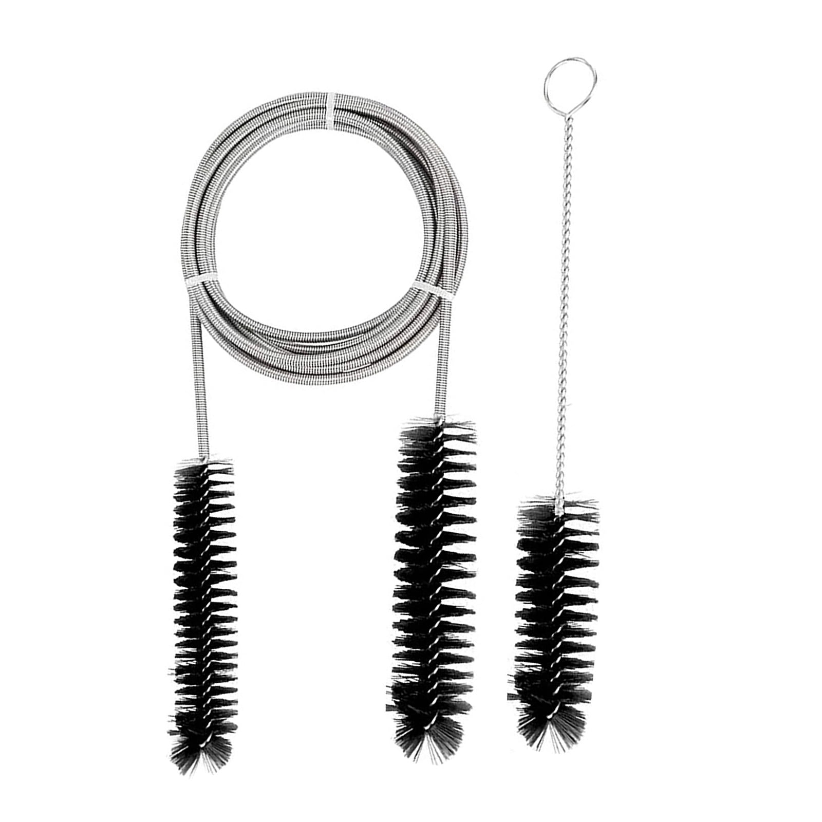 Aquariums Filter Hose Brush Set with Steel Flexible Design Spring ...