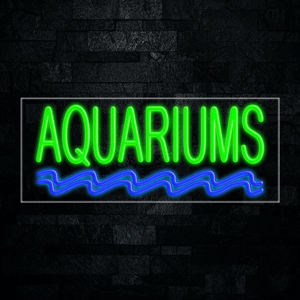 Aquariums-LED Neon Sign 30"L x 12"H #30206 - Walmart.com