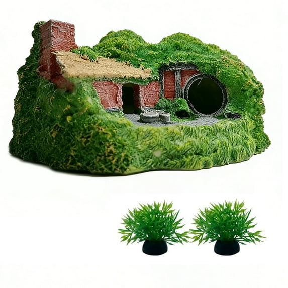 Aquariums Landscape Artificial Cave Fish Tanks Landscaping for Shrimp ...