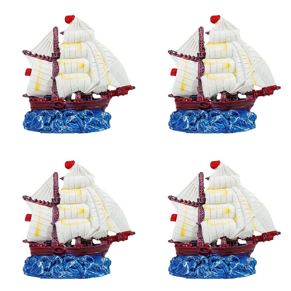 Aquariums Landscape Artificial Ship Sail Boats Terrarium Landscape ...