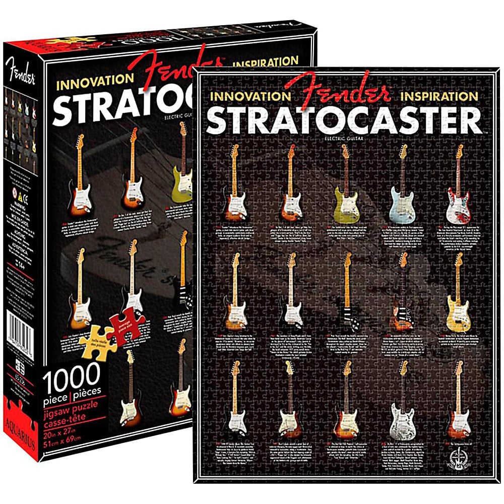 Aquarius 131245 20 x 27 in. Fender Stratocaster Strat Evolution Jigsaw ...