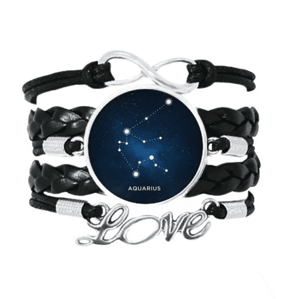 Aquarius Constellation Zodiac Sign Bracelet Love Accessory Twisted ...