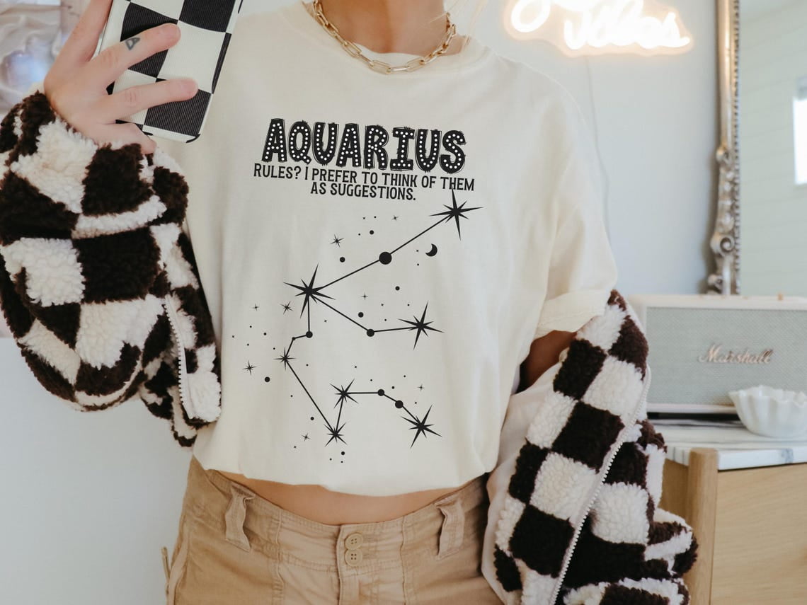 Aquarius For Aquarius Zodiac Shirt Aquarius Birthday Aquarius ...