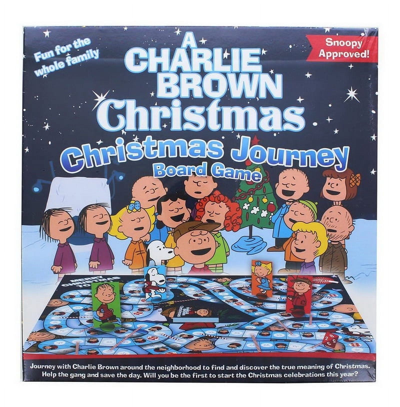 Peanuts Charlie Brown Christmas Family Board Game with Snoopy, Story ...