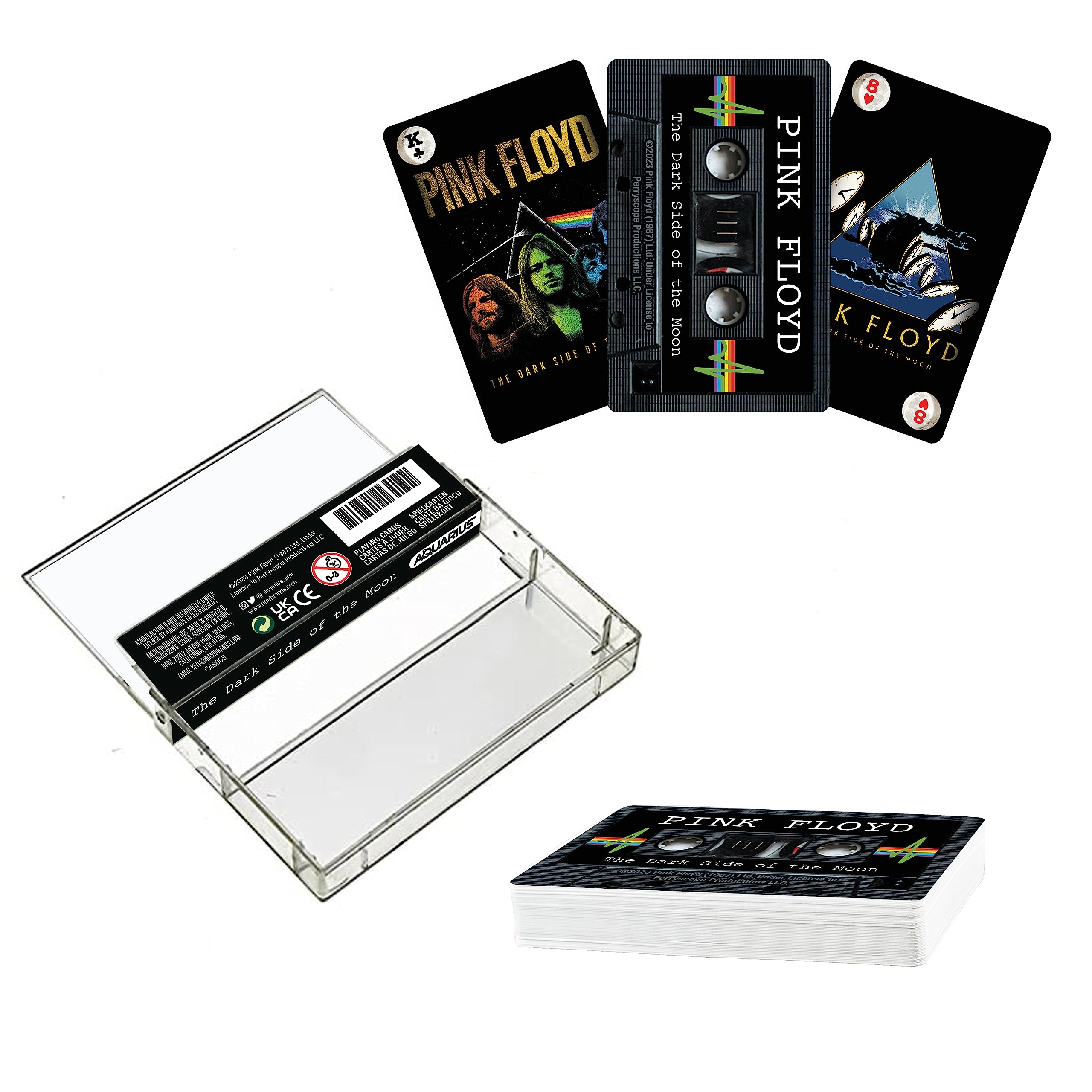 Aquarius Pink Floyd DSOM Cassette Playing Cards -Pink Floyd Themed Deck ...