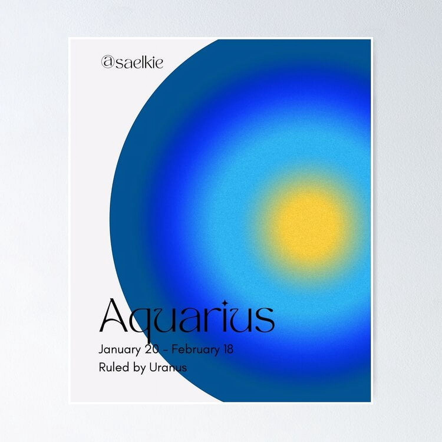 Aquarius Poster- Unframed Poster | Wall Art | Perfect For Home Decor ...