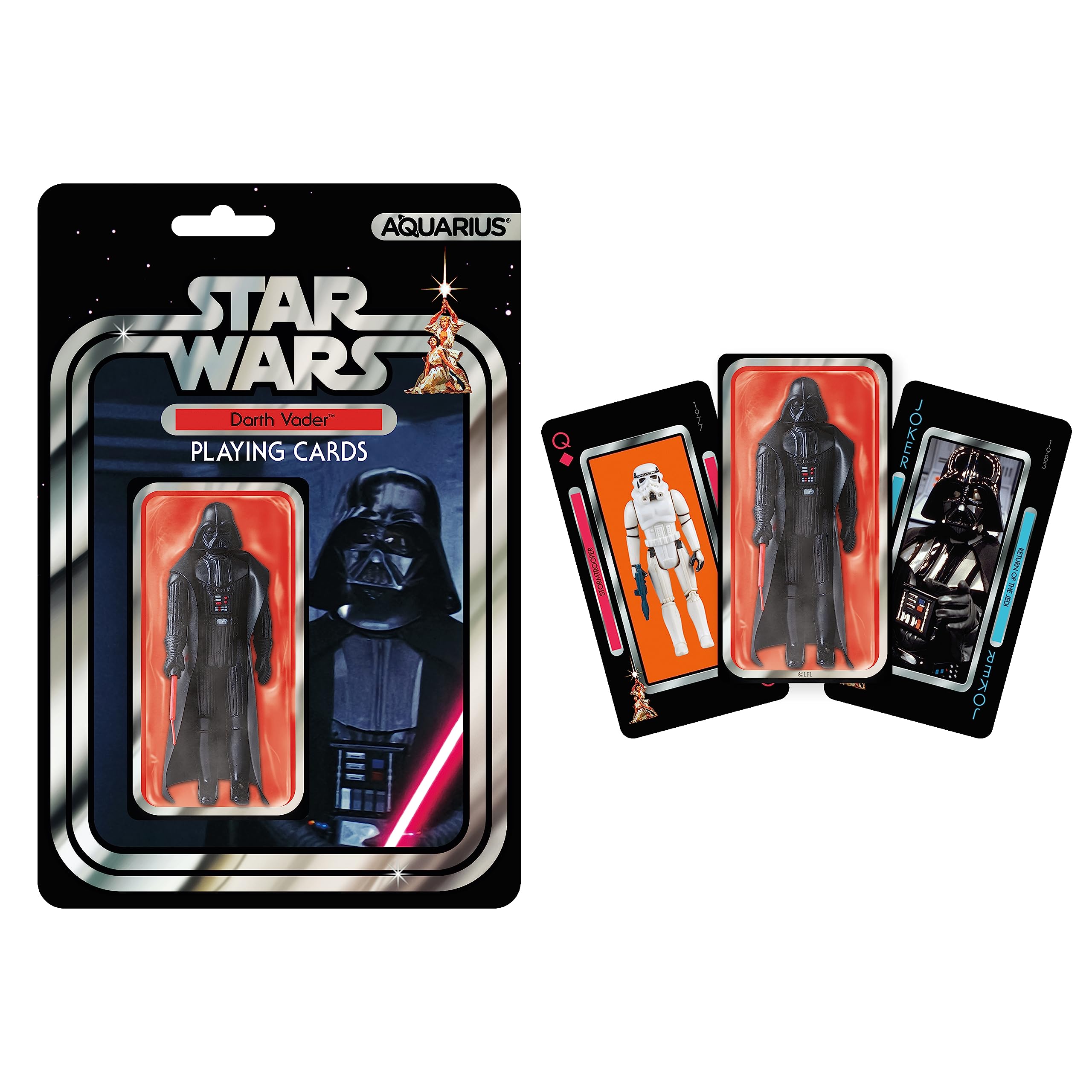 Aquarius Star Wars Darth Vader Premium Playing Cards - Darth Vader ...