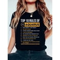 Aquarius Traits Facts Horoscope Zodiac Astrological Sign T-Shirt ...