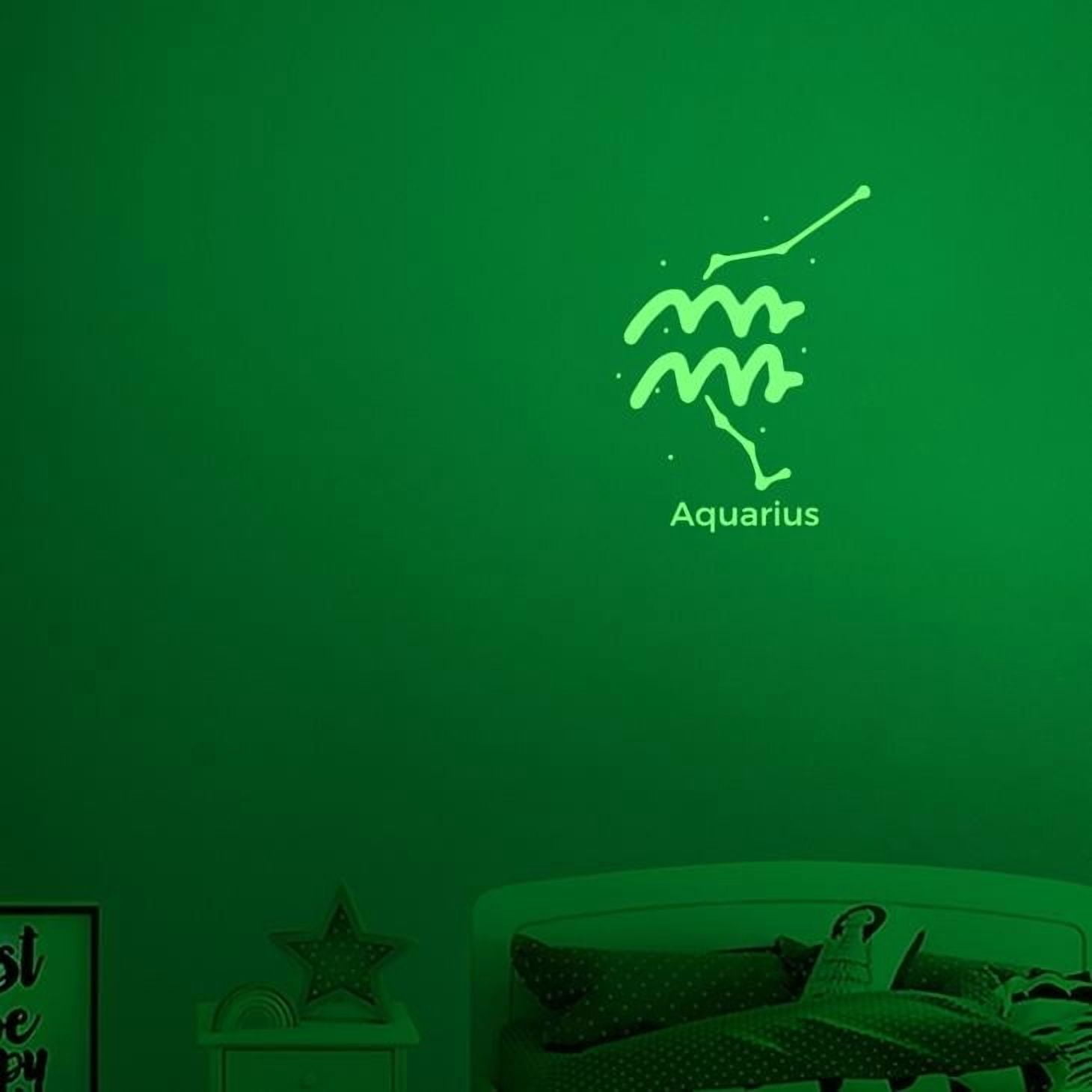 Aquarius Vinyl Decal Sticker Luminescent Neon Glow Lime Green Linked ...