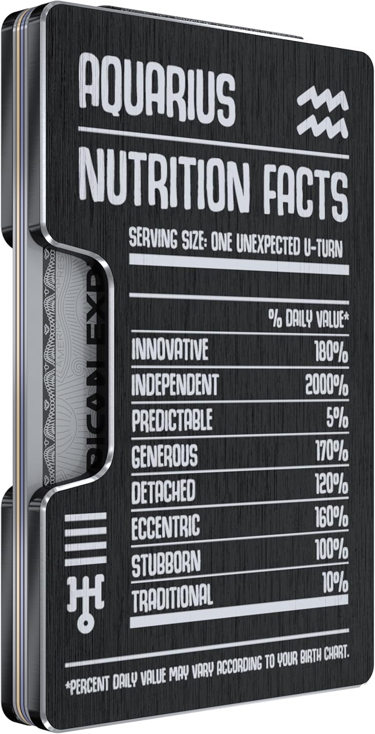 Aquarius Wallets for Men - RFID Blocking, Slim Minimalist Wallet with 2 ...