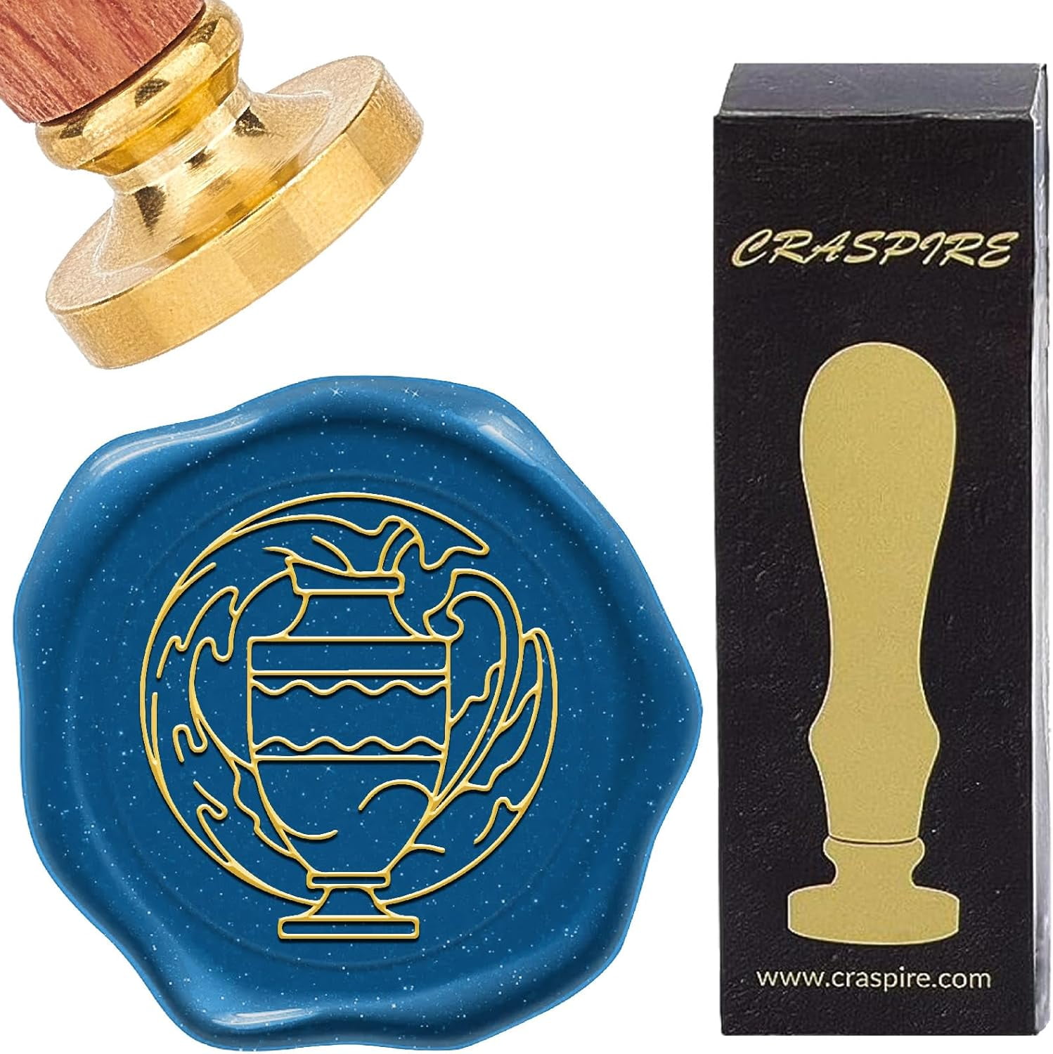 Aquarius Wax Seal Stamp February Stamps Sealing Constellation Removable ...