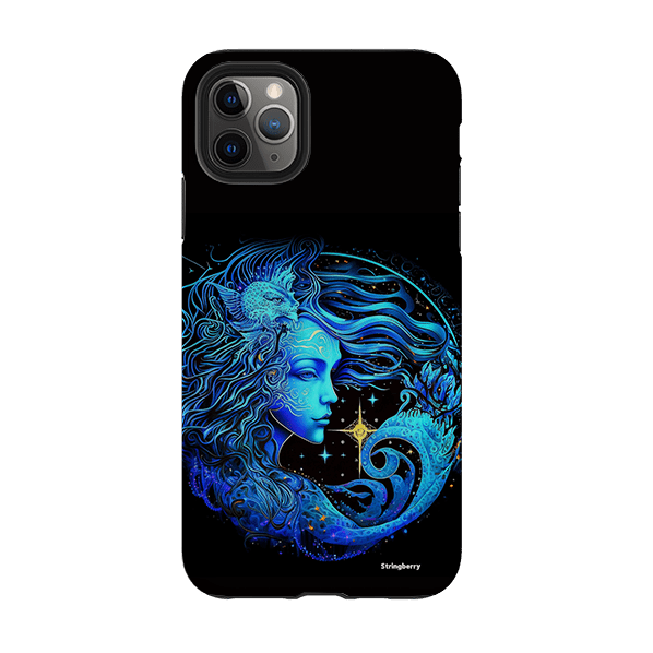 Aquarius Zodiac Astrology Sign Phone Case for iPhone 16 15 14 13 12 11 ...