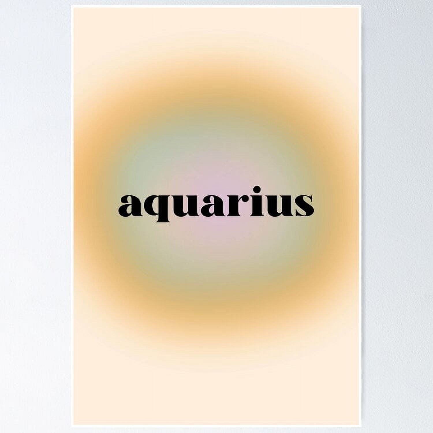 Aquarius Zodiac Gradient UNFRAMED Poster, 12x18 - Walmart.com