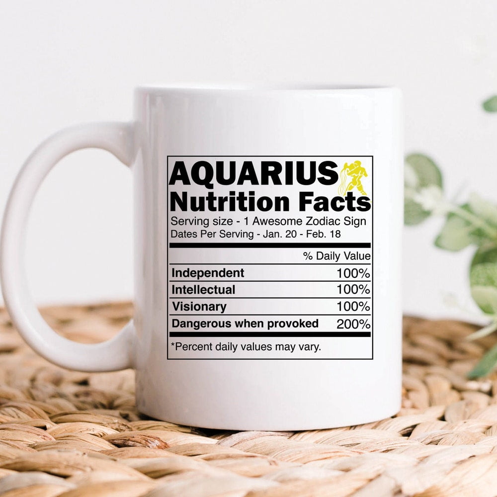 Aquarius Zodiac Mug, Aquarius Mug, Aquarius Birthday Gift, Aquarius ...