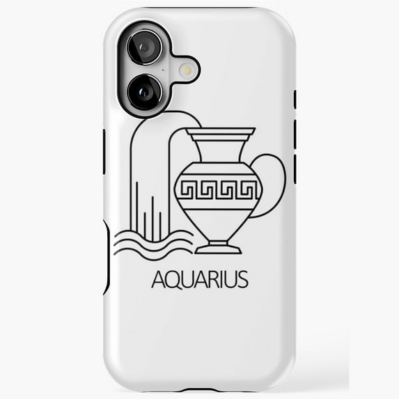 Aquarius Zodiac Sign Horoscope Astrology Black Constellation Case with ...