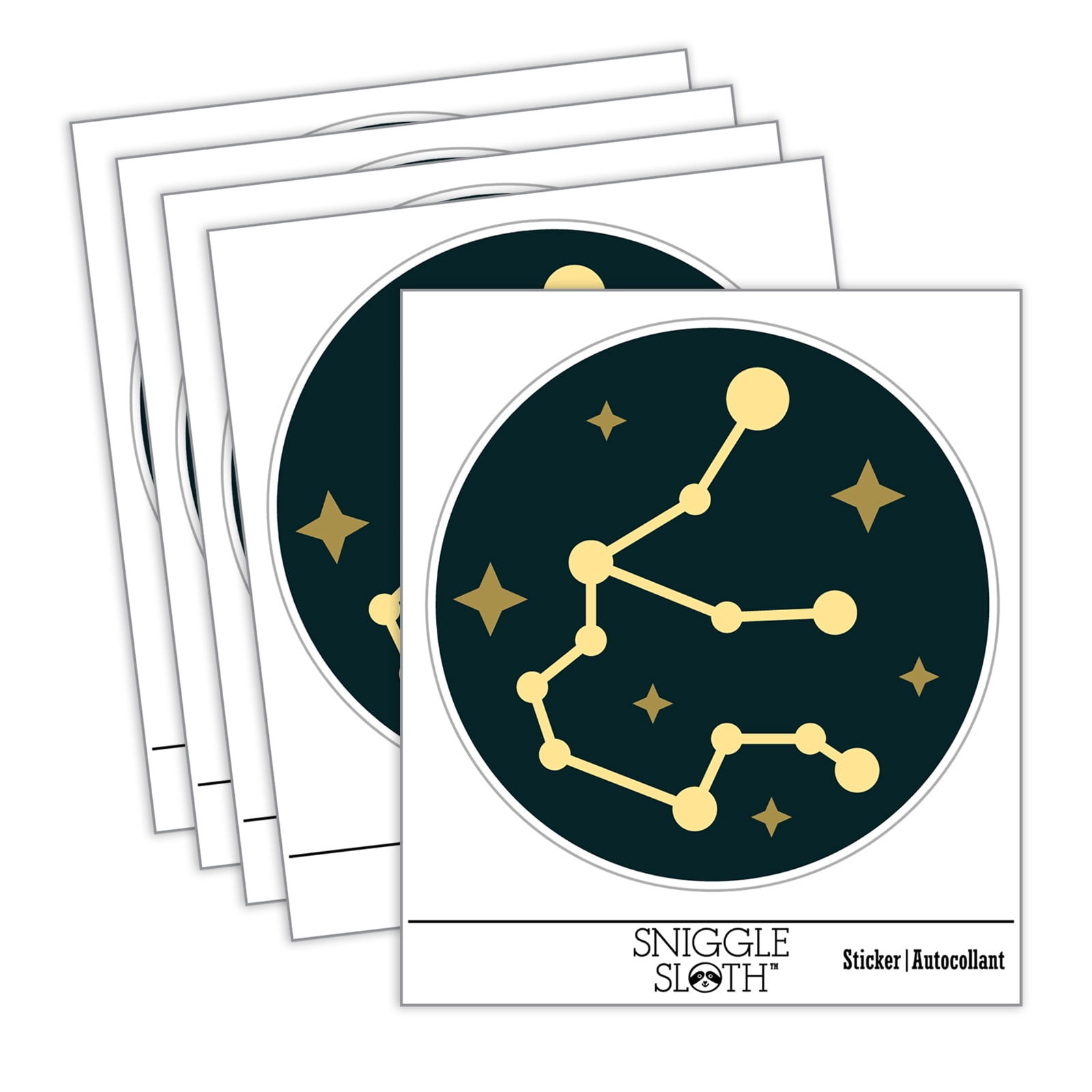 Aquarius Zodiac Star Constellations Car Window Bumper Water Bottle ...