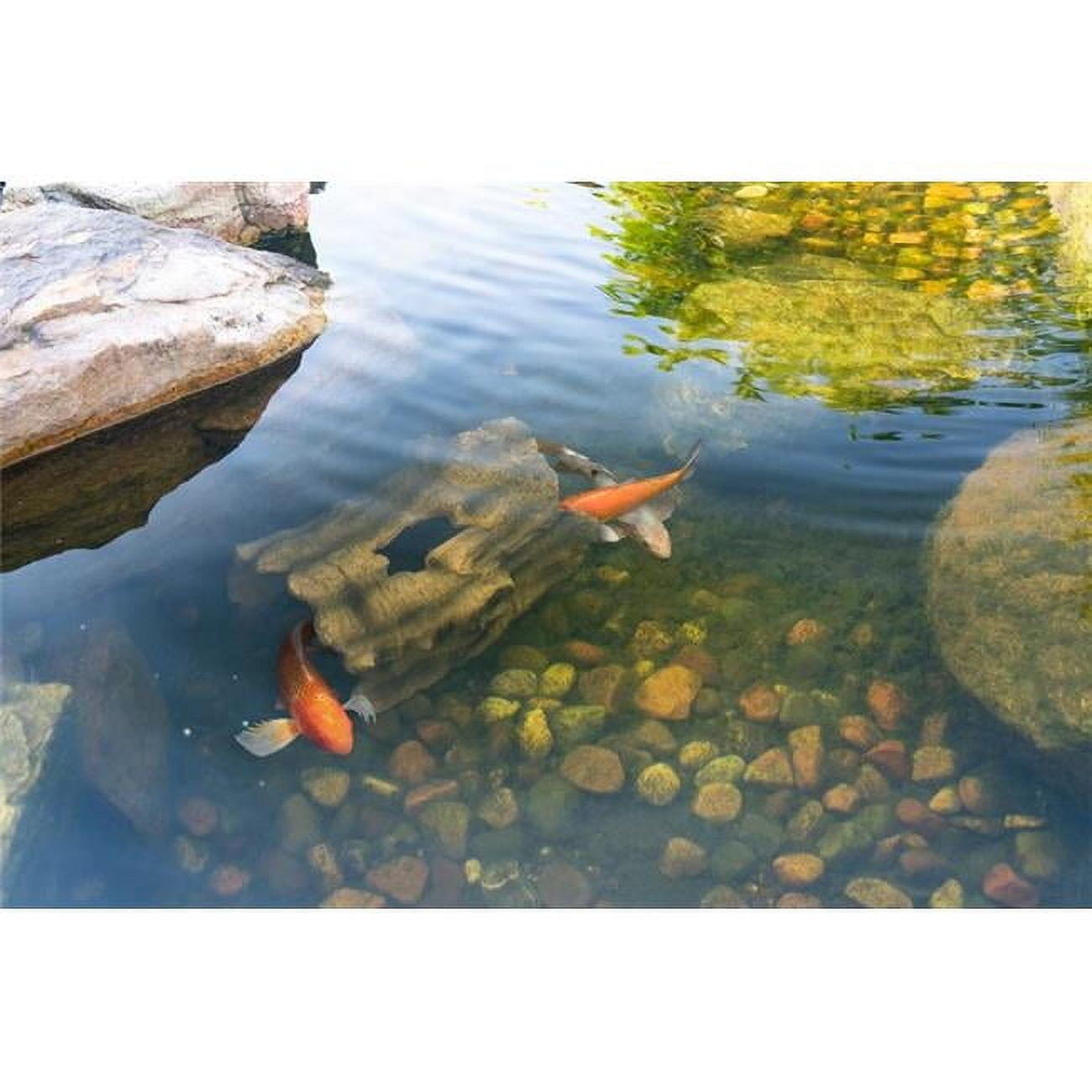 Aquascape Faux Log Fish Cave, Large Wood House Decor for Pond ...