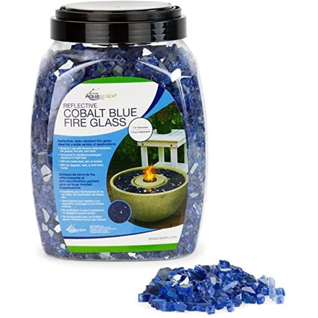 Aquascape AQS78263 0.25 in. Reflective Cobalt Blue Fire Glass - Walmart.com