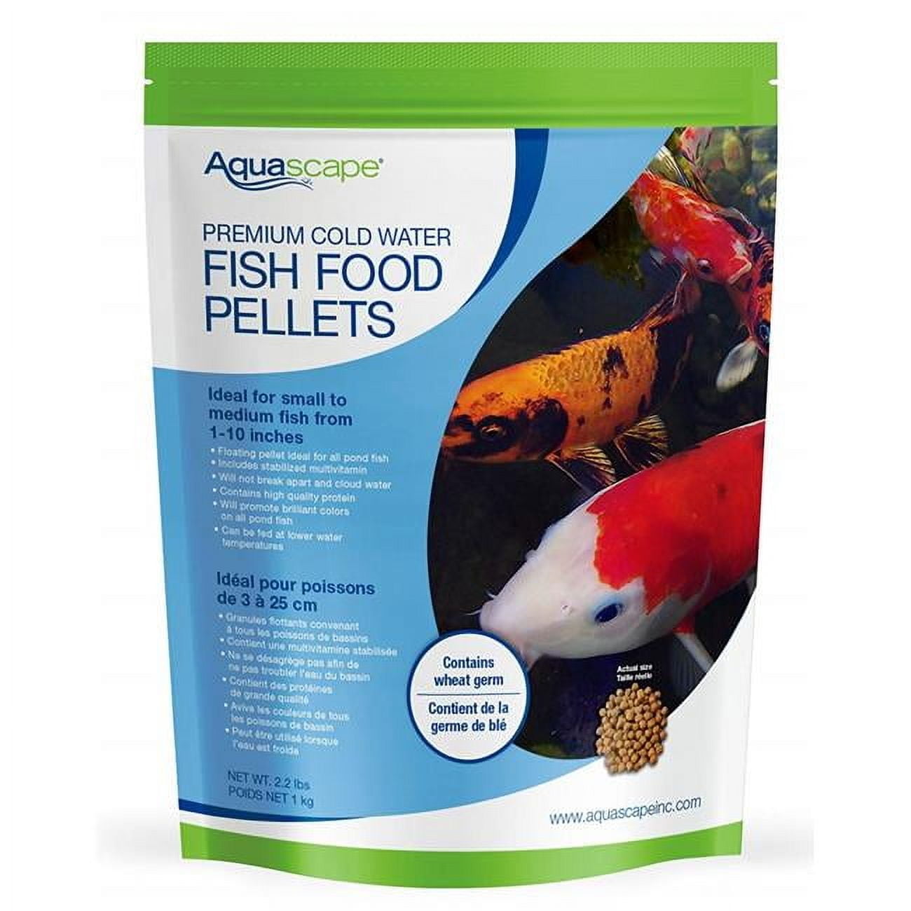 Aquascape AQS98871 1 kg Premium Cold Water Fish Food Pellets - Walmart.com