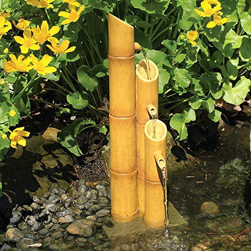 Aquascape Bamboo Fountain - Three-Tier Poly-Resin Water Feature ...