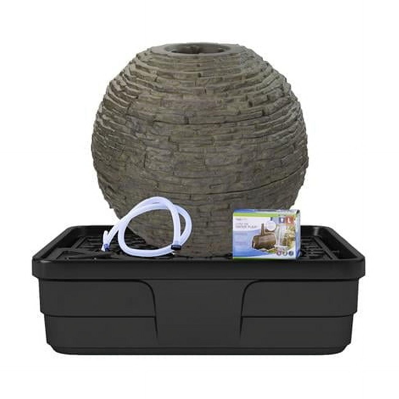Aquascape Medium Stacked Sphere Water Fountain Landscape Kit, Outdoor ...
