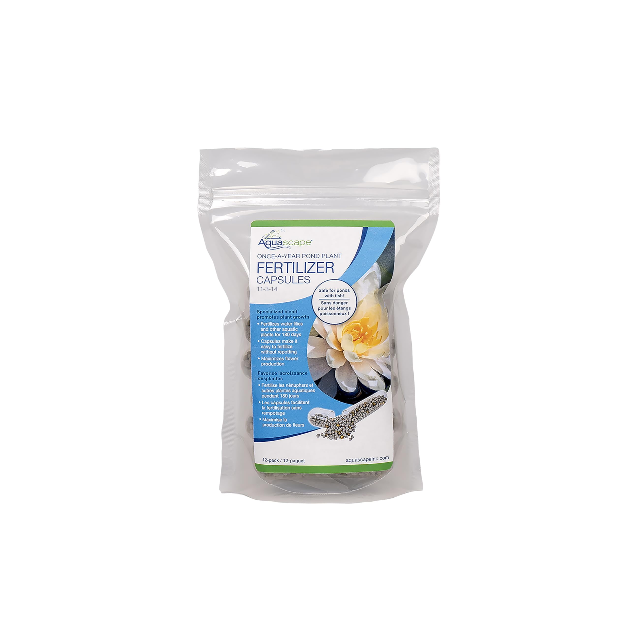 Aquascape Once-A-Year Pond Plant Fertilizer Capsules, 12-Pack, Promotes ...