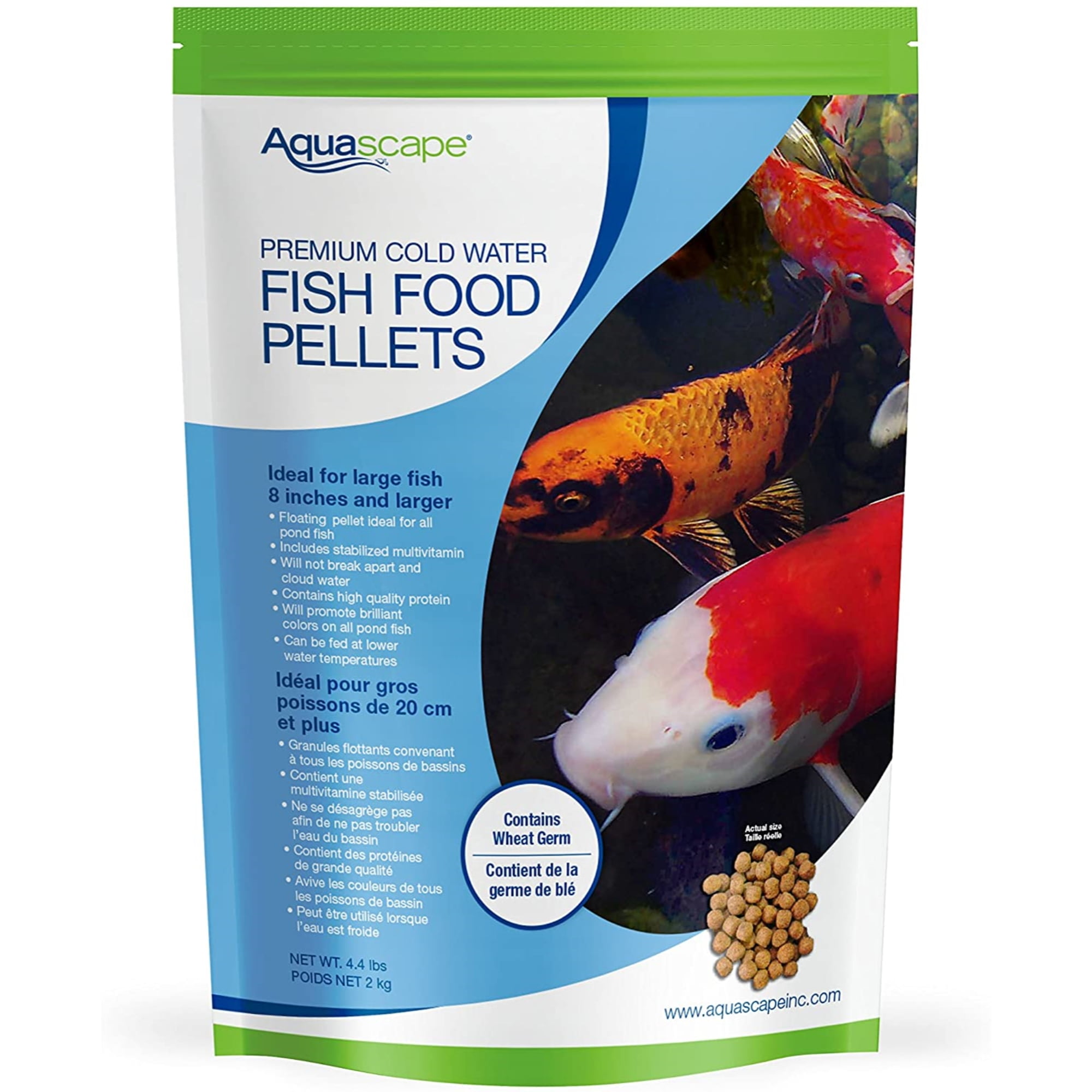 Aquascape Premium Cold Water Fish Food Pellets for Large Koi and Pond ...