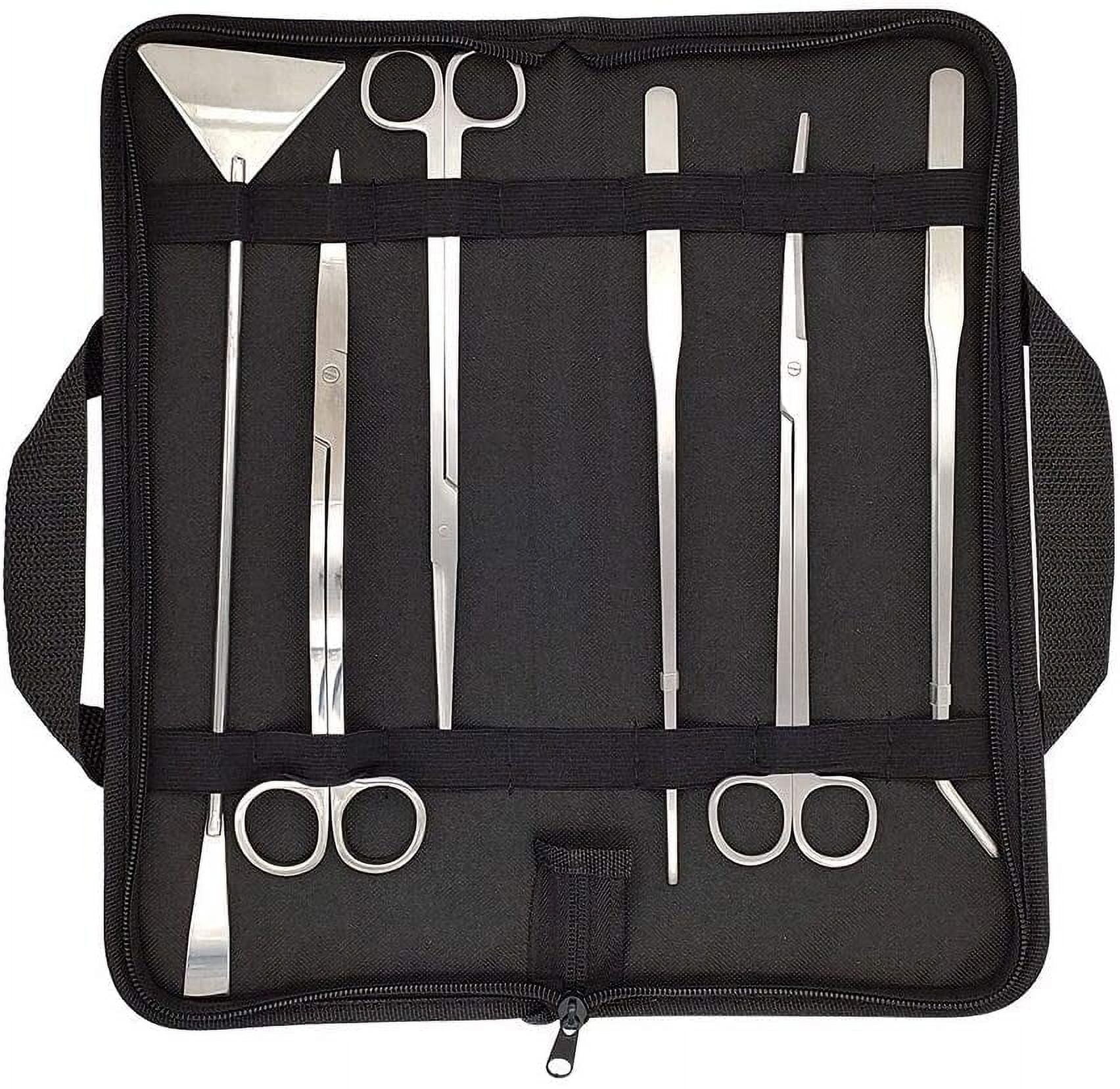 Aquascaping Tools 7 in 1 Kit Aquarium Scissors Plant Tools, Curved ...