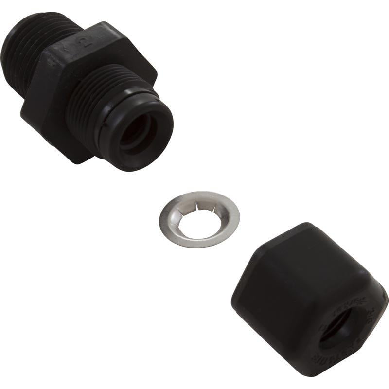 Tube Connector, Aquasol Controllers, 1/2" MNPT x 3/8" Tube - Walmart.com
