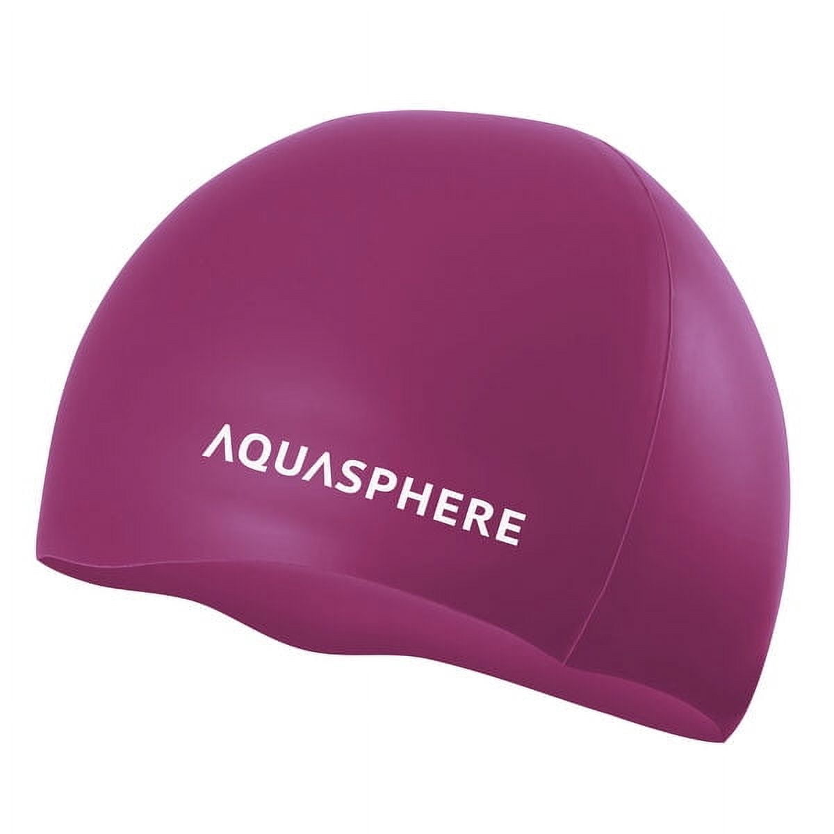 Aquasphere Plain Cap - Adult Swim Cap - Pink/White - Walmart.com