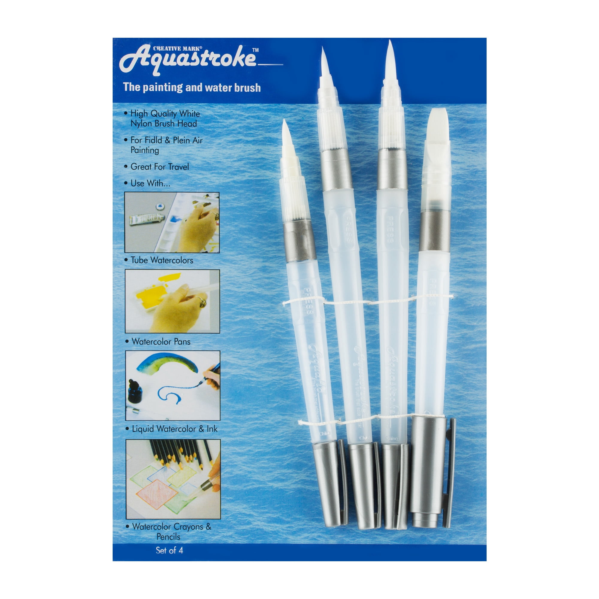 Aquastroke Water Brush Pens, Artist Travel Watercolor Paint Brushes ...