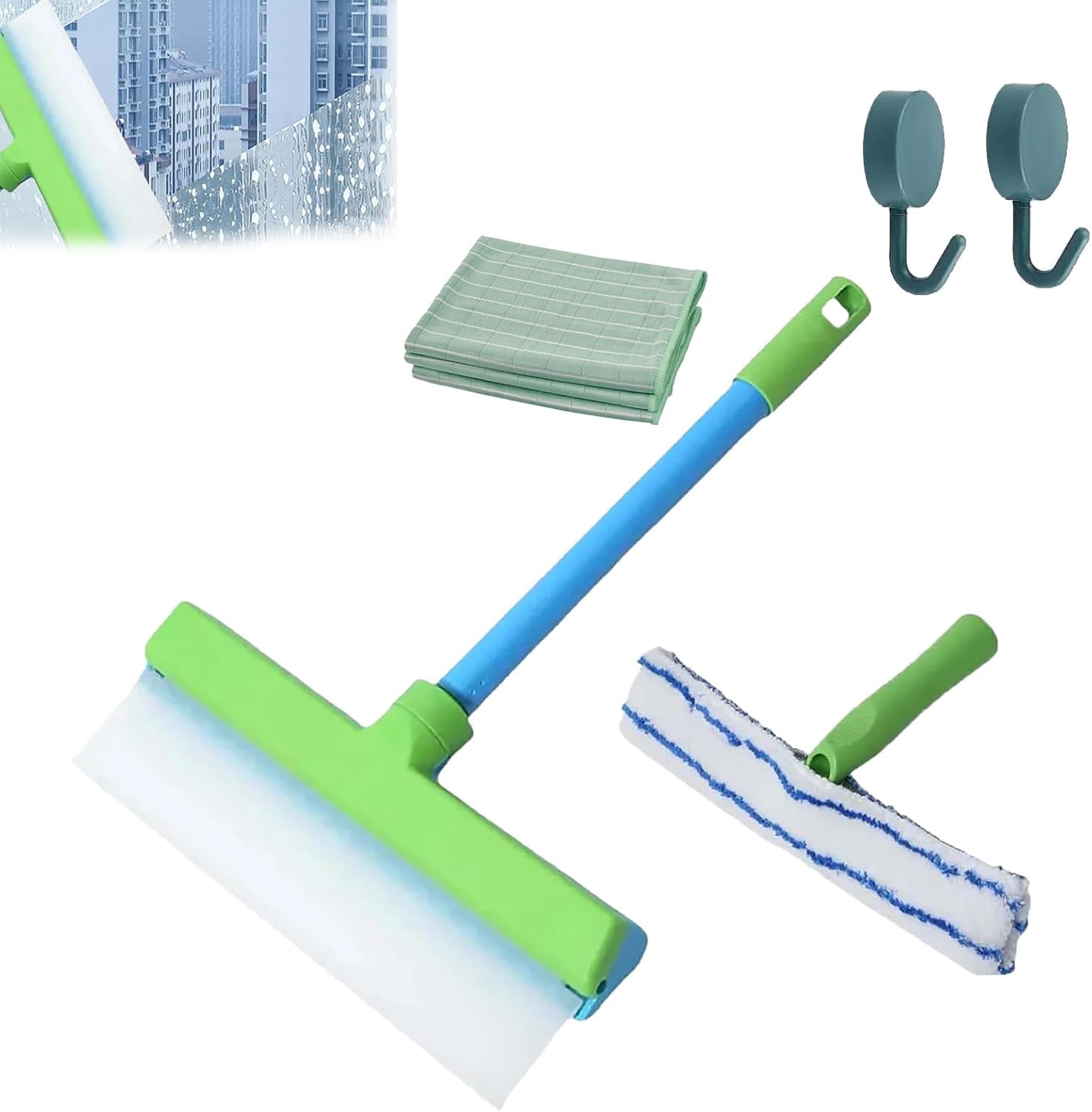 Aquaswipe Window Squeegee, Window Cleaning Kit Squeegee, Recyclable ...