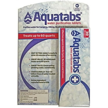 Coleman Water Purifier Potable Aqua Tablets - Walmart.com