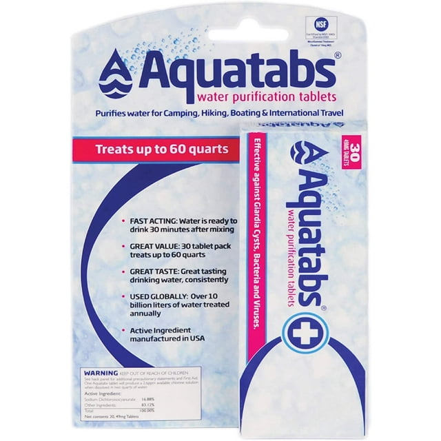 Aquatabs-30 Tablets Per Pack - Walmart.com