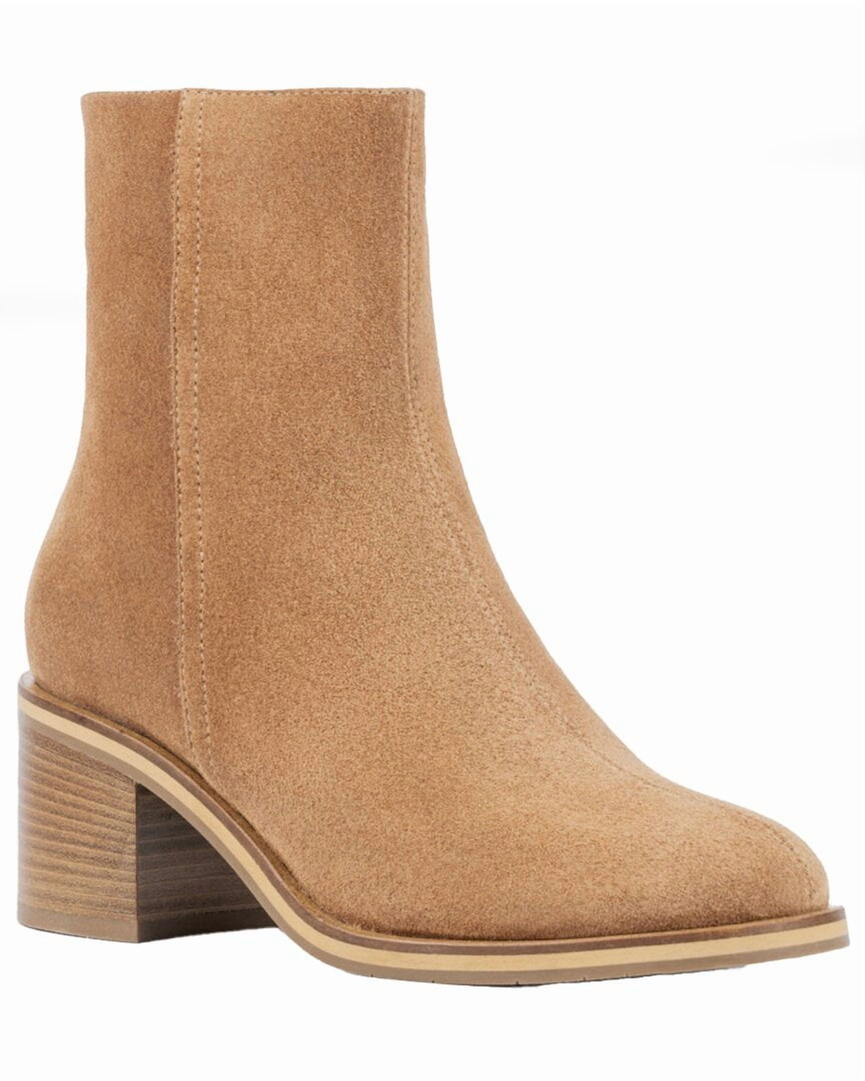 Aquatalia Bellina Weatherproof Suede Boot, 10, Brown - Walmart.com