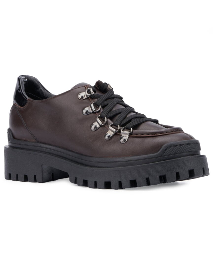 Aquatalia Claudina Weatherproof Leather Oxford, 5, Brown - Walmart.com