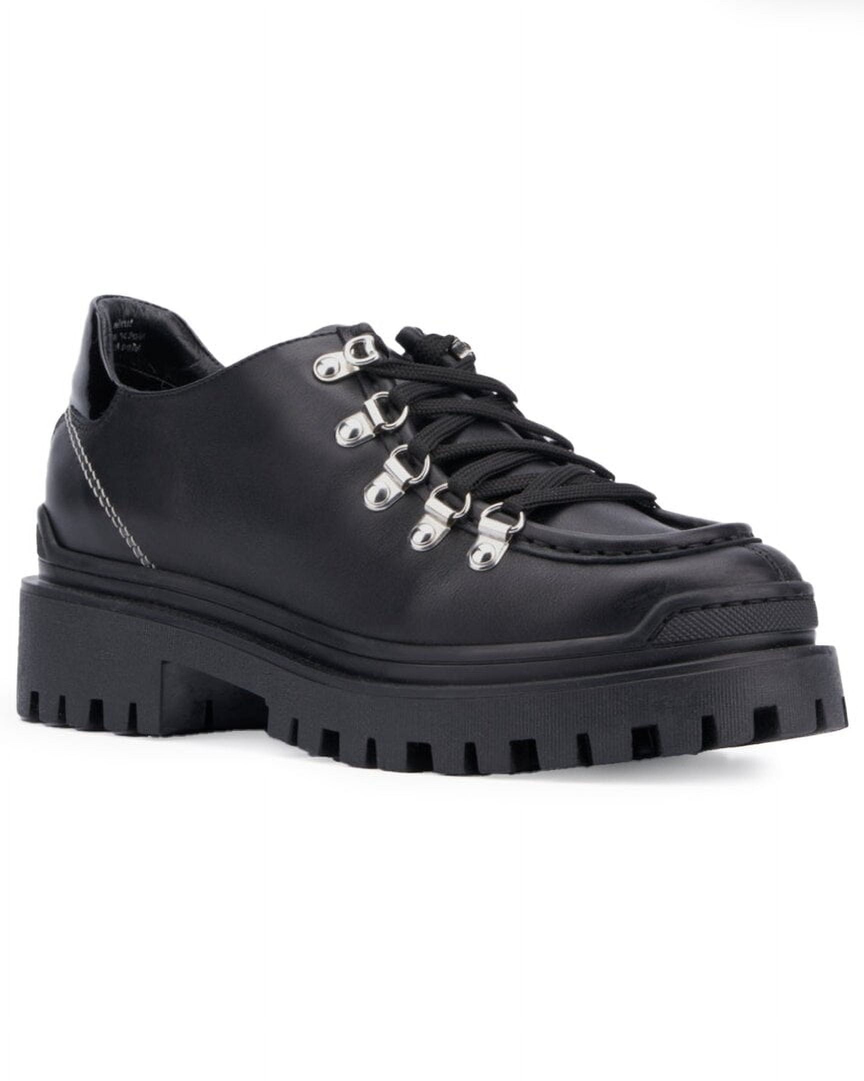 Aquatalia Claudina Weatherproof Leather Oxford, 9, Black - Walmart.com