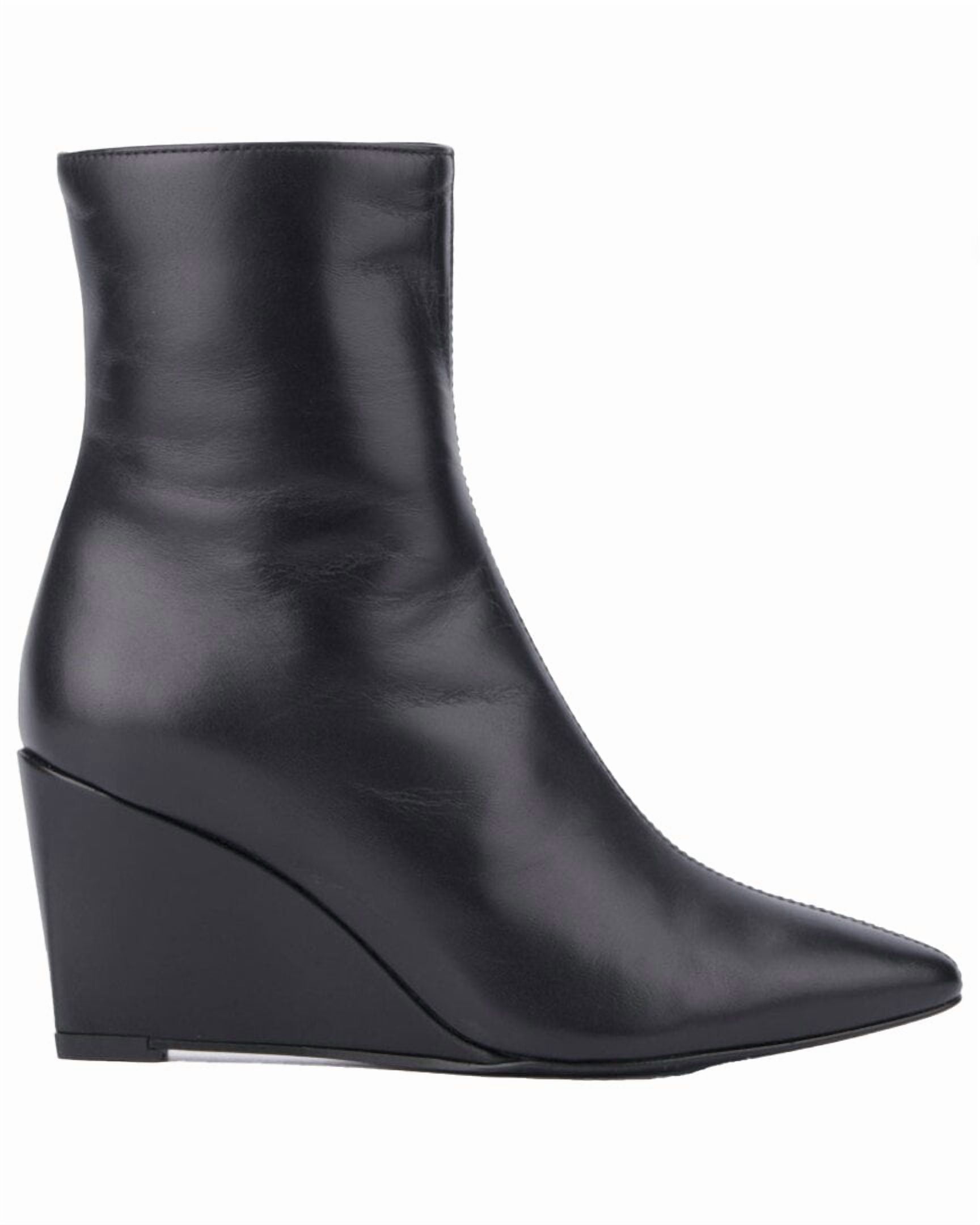 Aquatalia Pauletta Weatherproof Leather Boot, 10, Black - Walmart.com