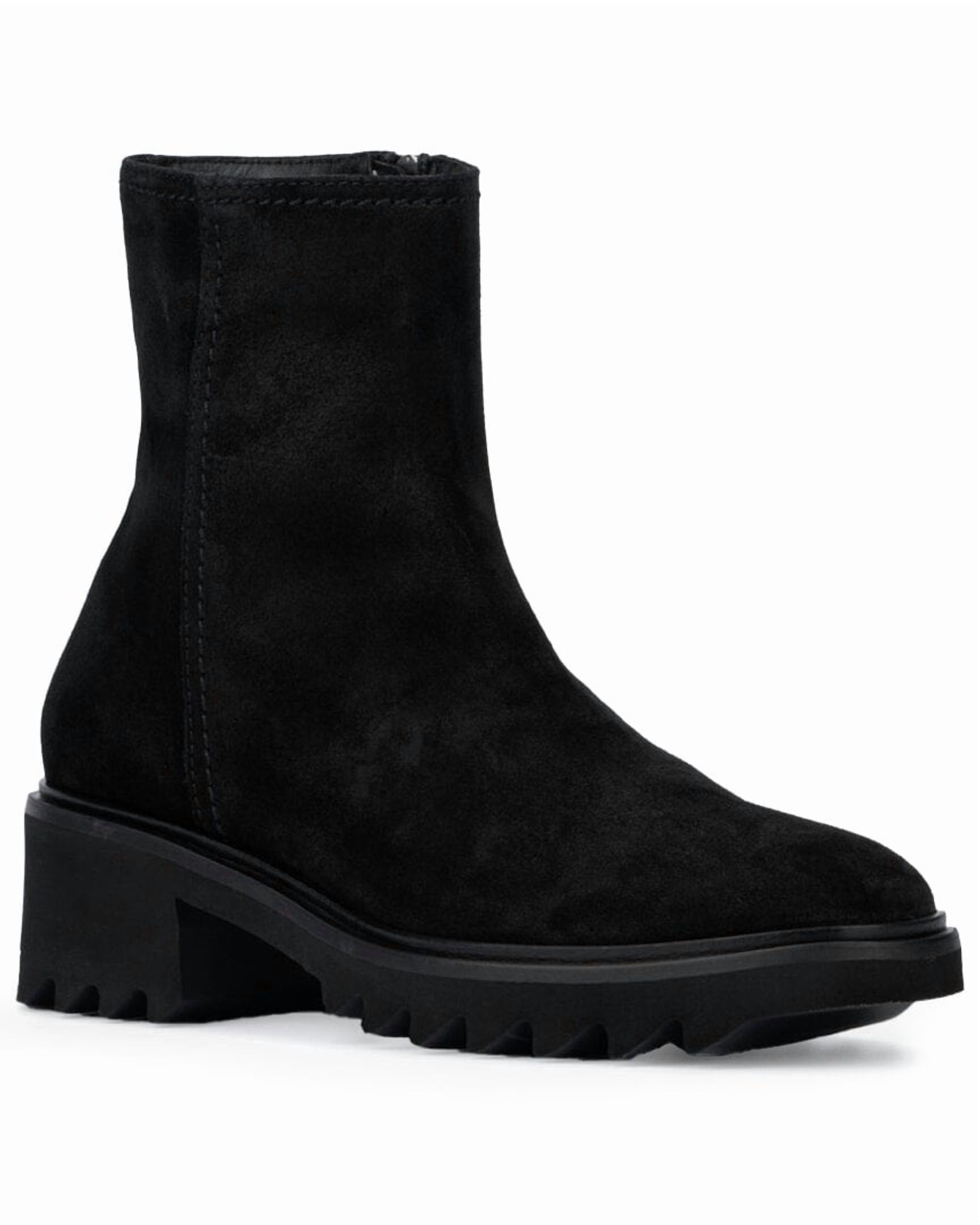 Aquatalia Saundra Weatherproof Suede Boot, 7.5, Black - Walmart.com