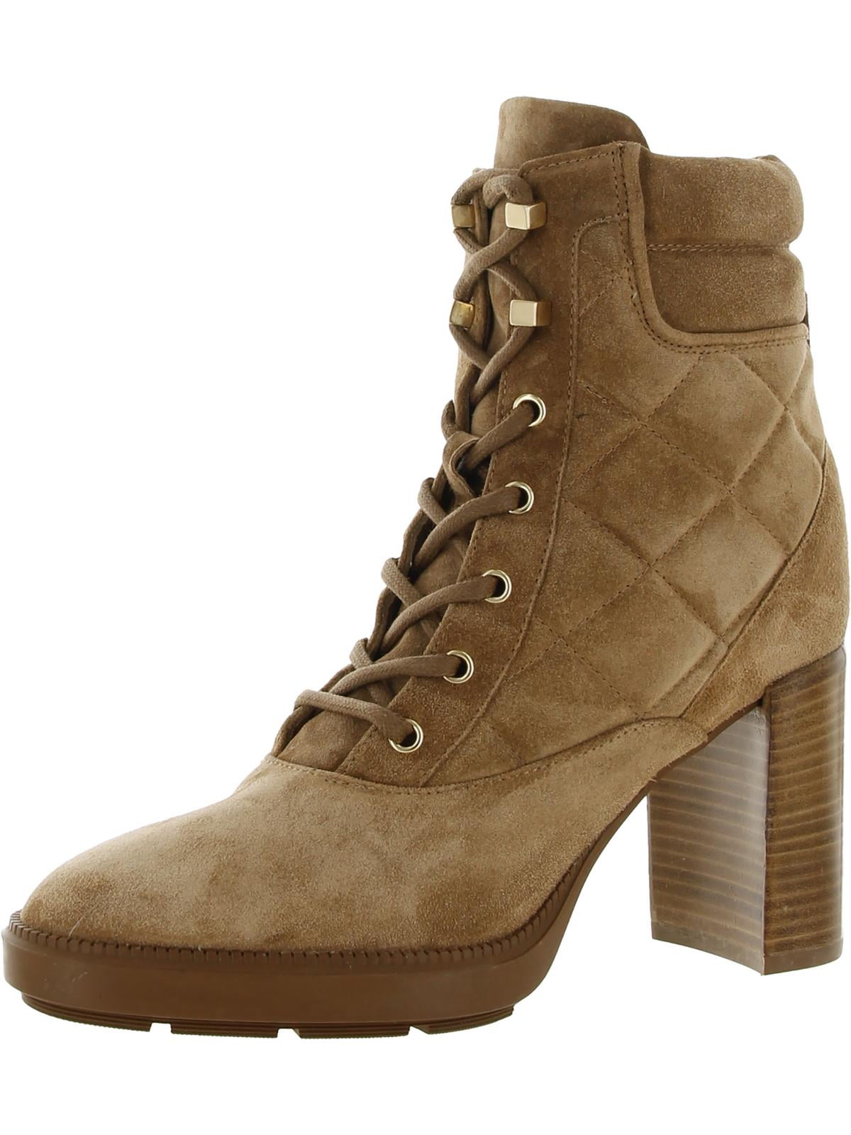 Aquatalia Womens Iole Suede Quilted Combat & Lace-up Boots - Walmart.com