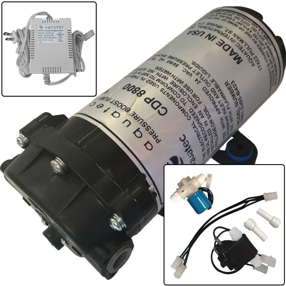 Aquatec CDP 8800 Booster Pump Upgrade Kit for reverse osmosis with ESO & TSO - Walmart.com
