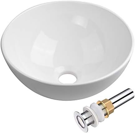Aquaterior 12" Bathroom Vessel Sink with Pop up Drain Above Counter ...