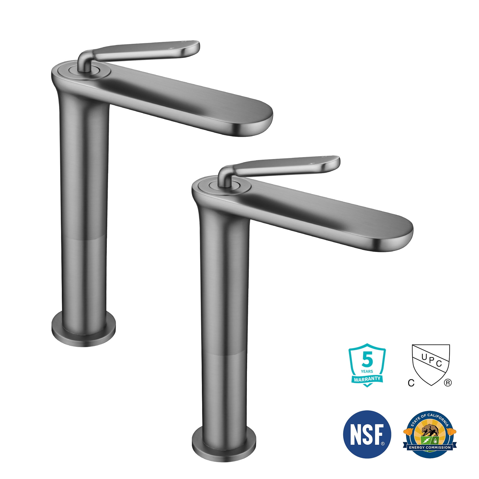 Aquaterior 2 Pack Single Handle Bathroom Vessel Sink Faucet Rv Lavatory ...