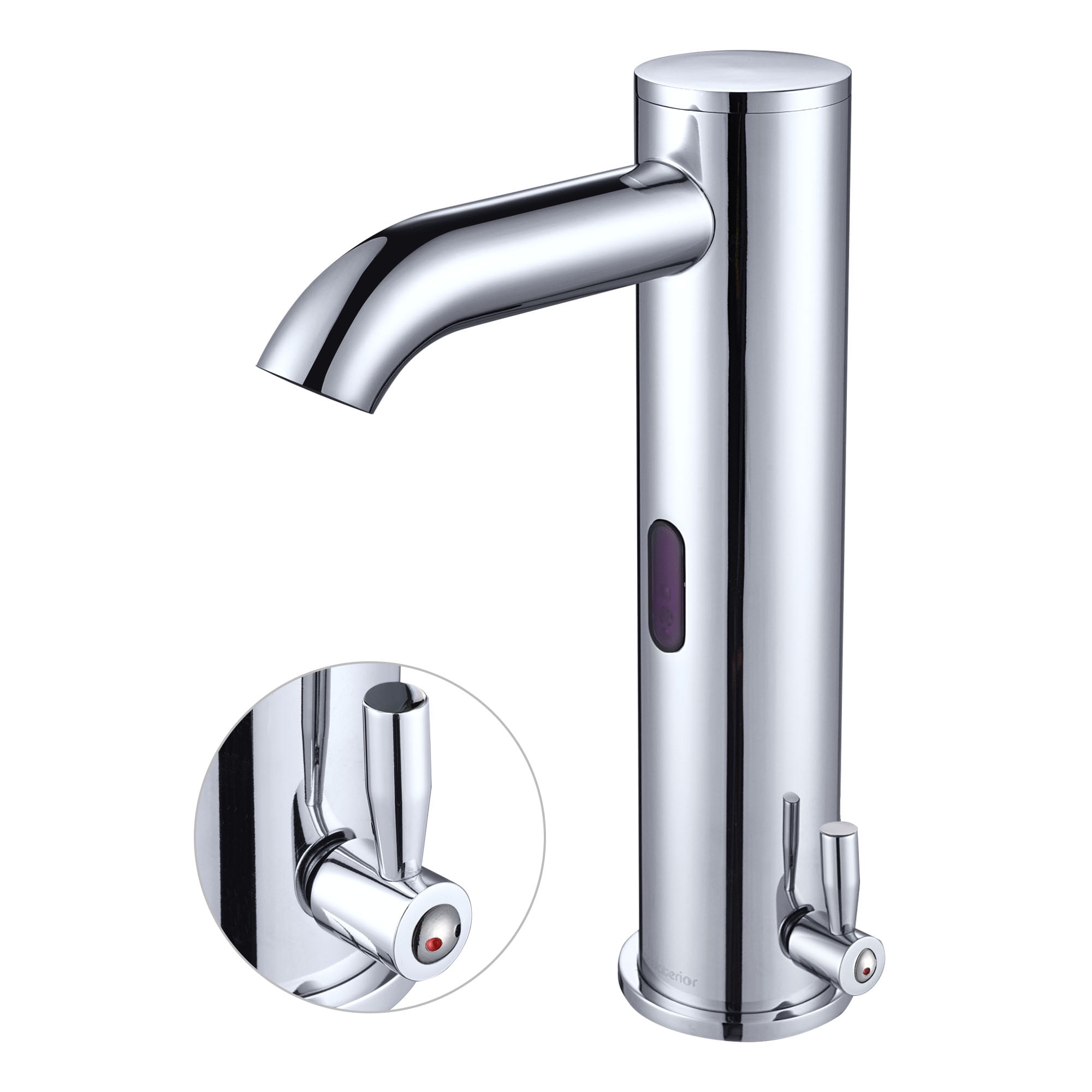 Aquaterior Automatic Sensor Bathroom Faucet Touchless Above Counter ...