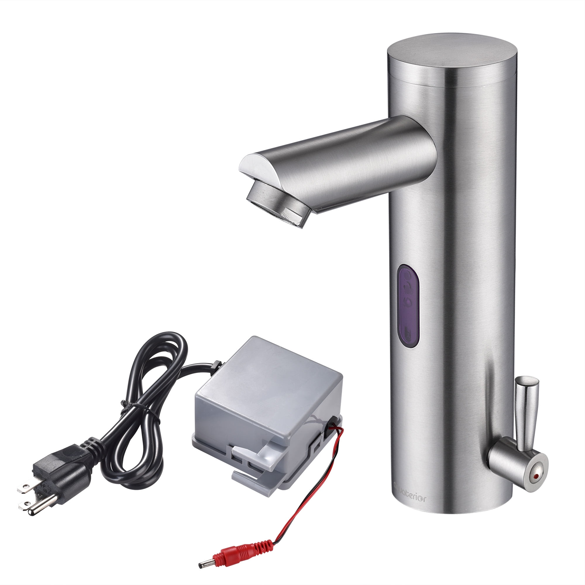 Aquaterior Automatic Touchless Bathroom Faucet, Nickel Plated, Infrared ...