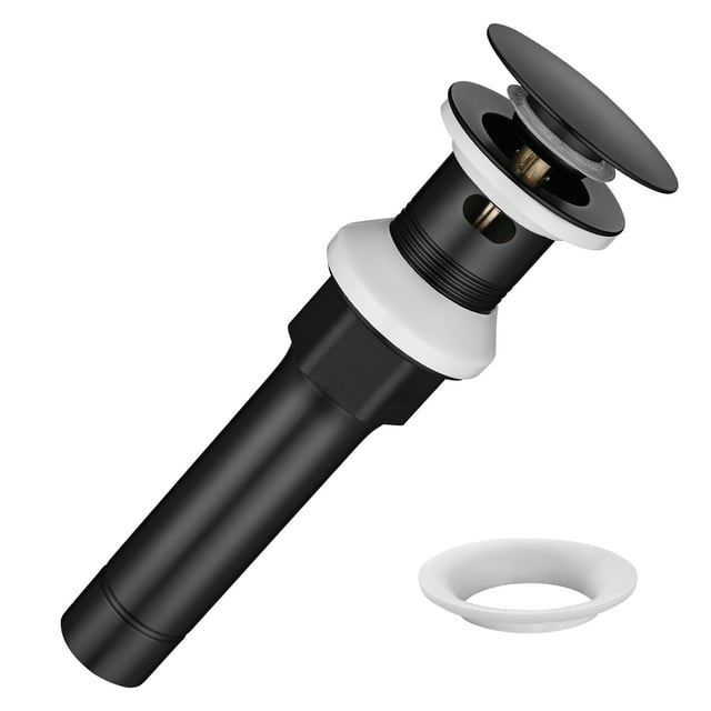 Aquaterior Bathroom Pop up Drain with Overflow Lavatory Vessel Basin ...