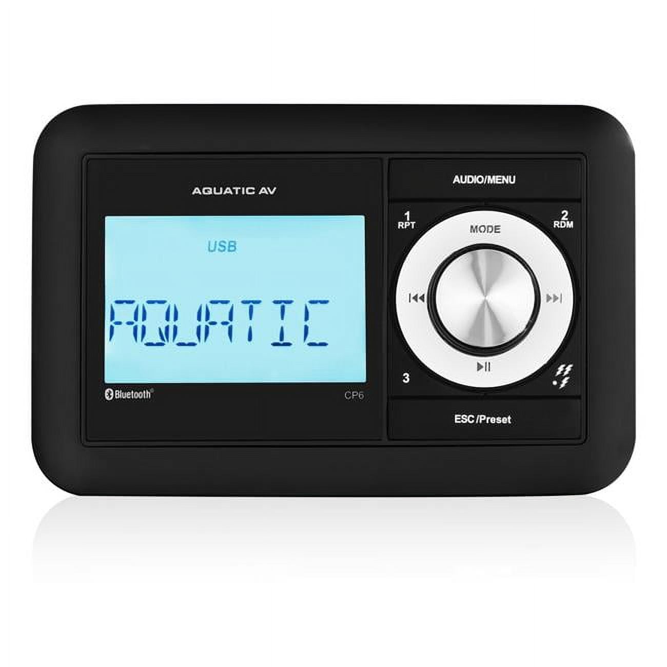 Aquatic AV CP611 1 Din Marine Stereo Compact Radio for Am, Fm, USB, Aux & BT - Walmart.com