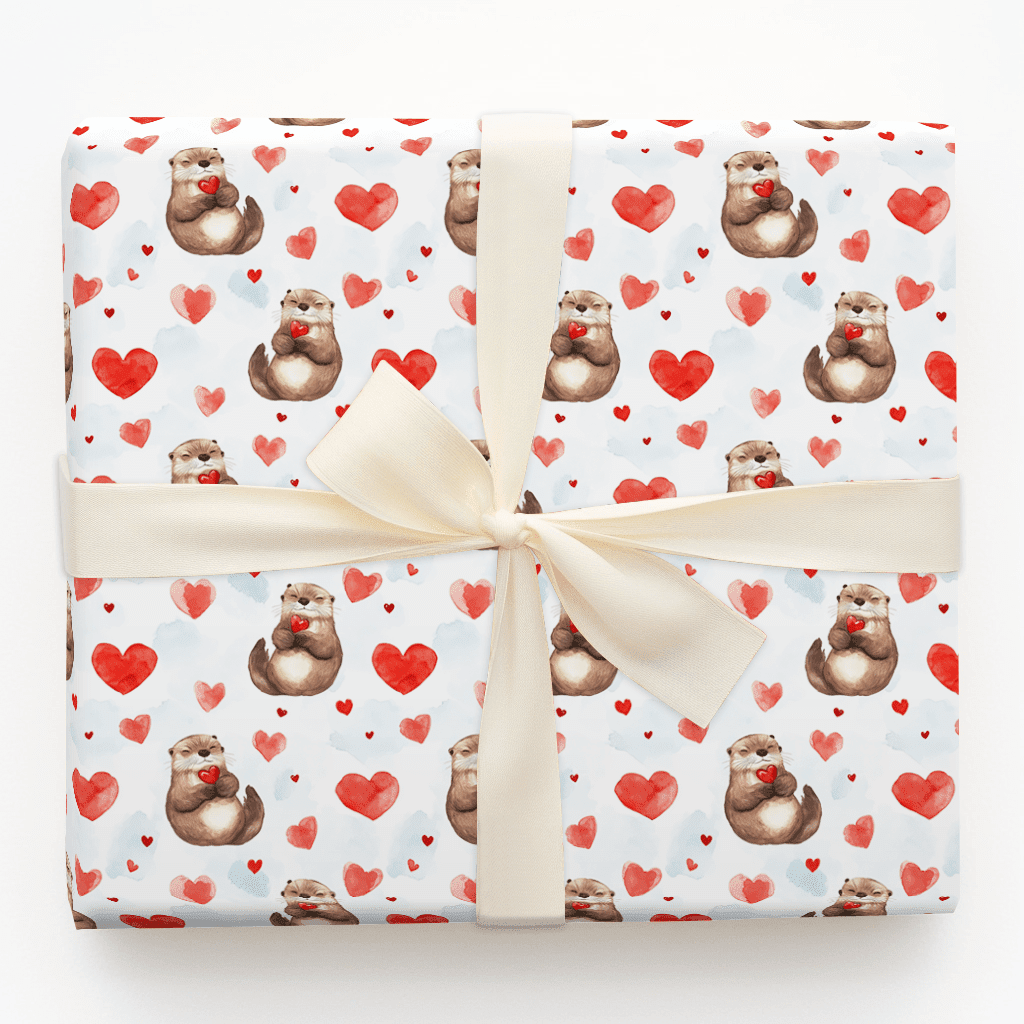Aquatic Amor - Christmas Wrapping Paper Roll - Gift Wrap for Holidays ...