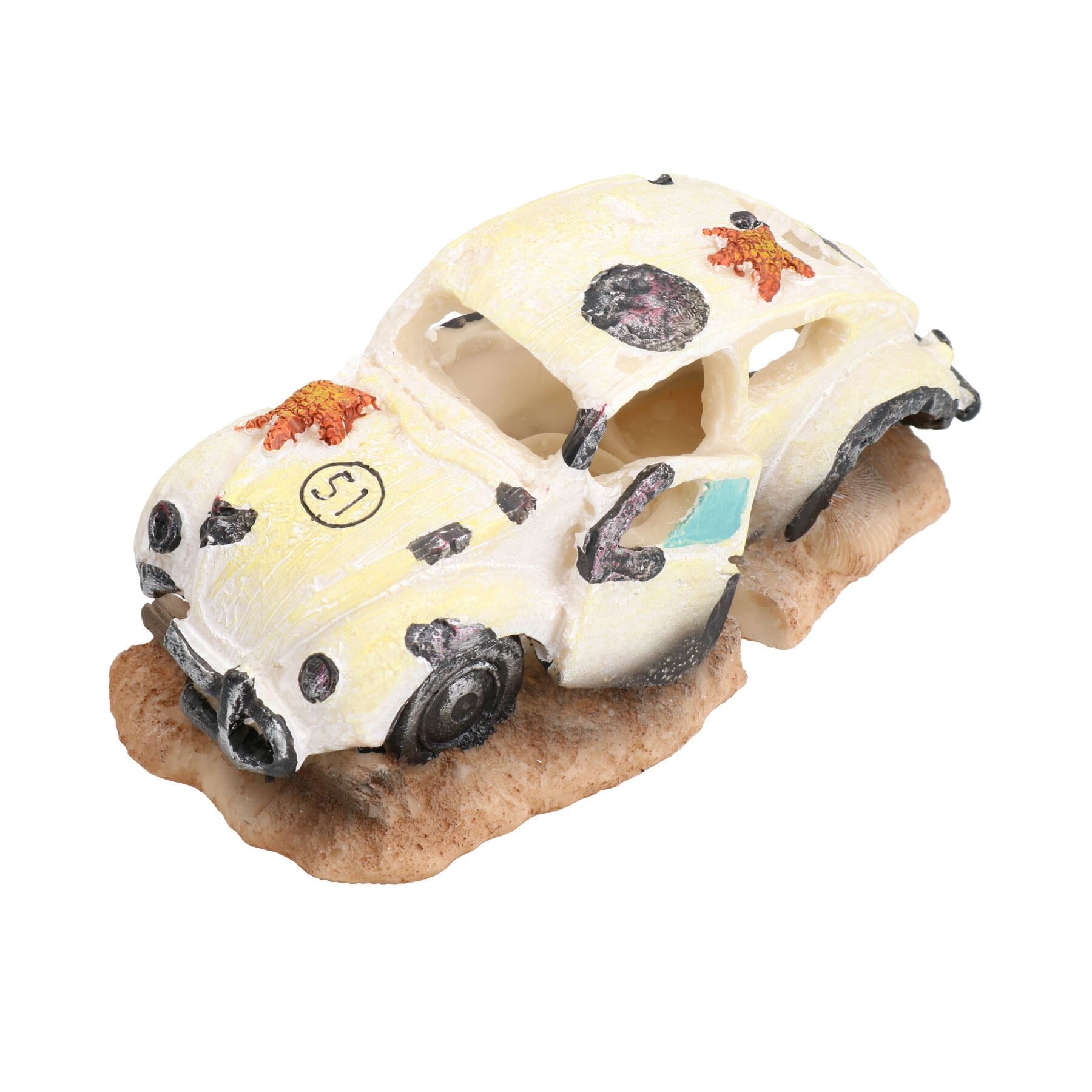 Aquatic Aquarium Decor Deco LED Beetle Car Fish Tank Ornament 7x7x15cm ...